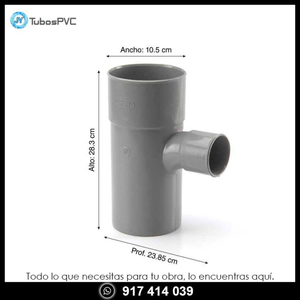Tee sanitaria 4 a 2 liviano - Tubos de PVC | Ferretería general en Lima